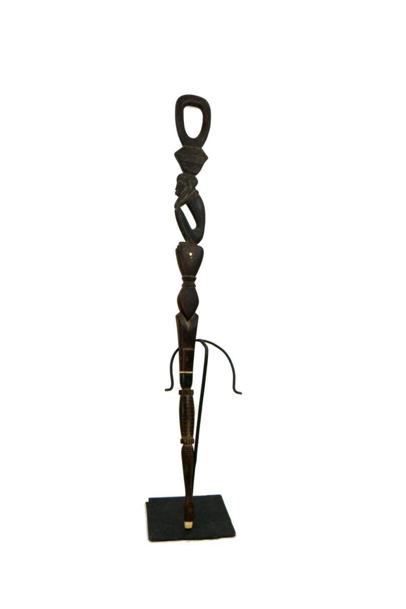 Handmade Walking stick, Dogon – Mali - African-Arte